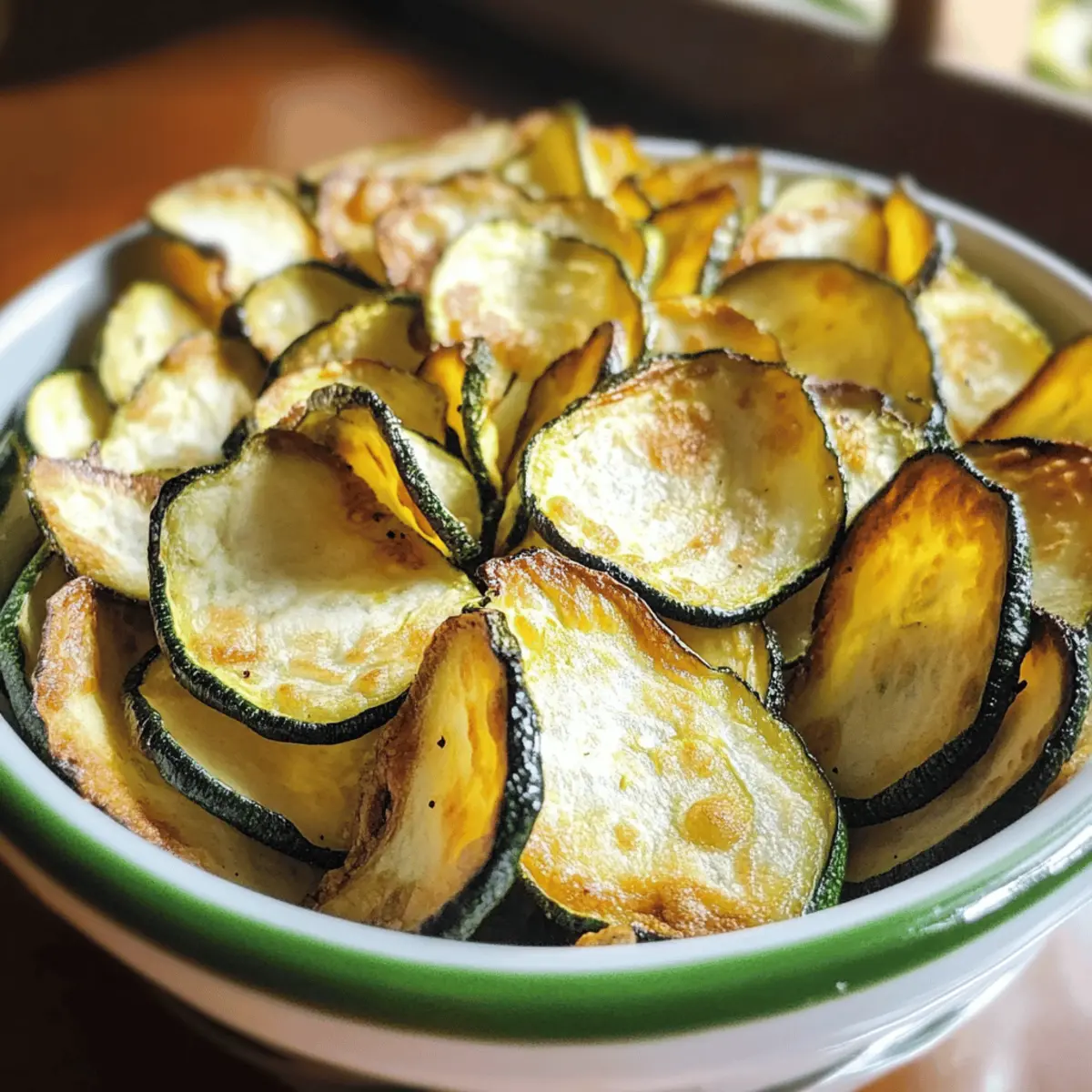 Irresistible Delicious Crispy Low-Calorie Zucchini Chips