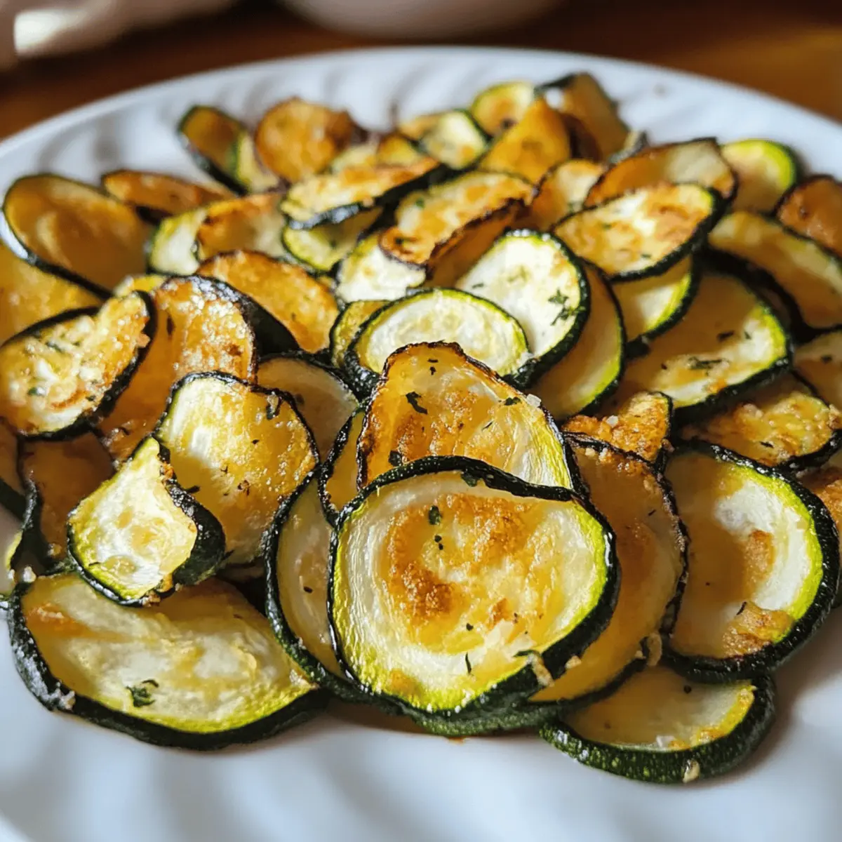 Irresistible Delicious Crispy Low-Calorie Zucchini Chips