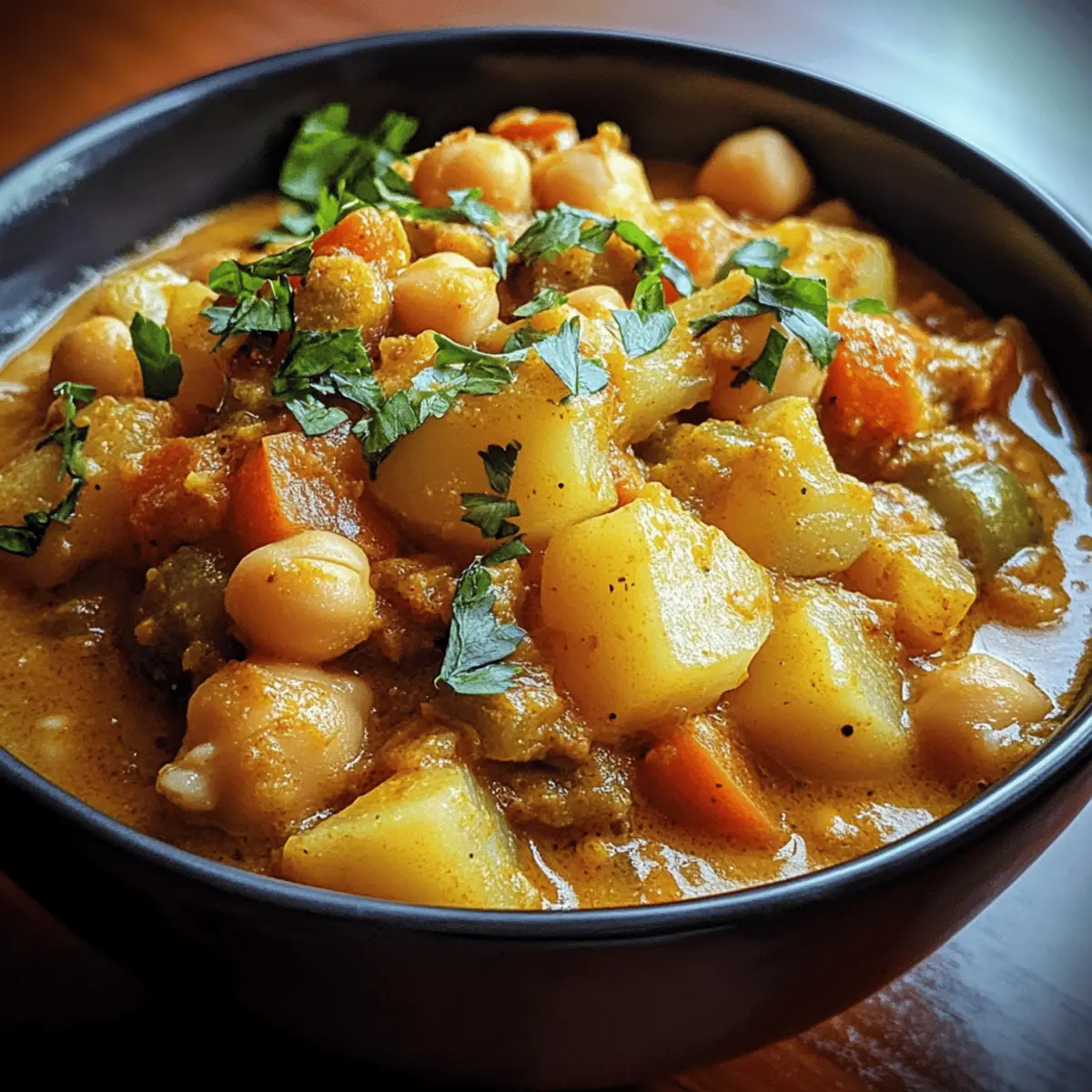 Irresistible Creamy Crockpot Vegetable Curry with Chickpeas