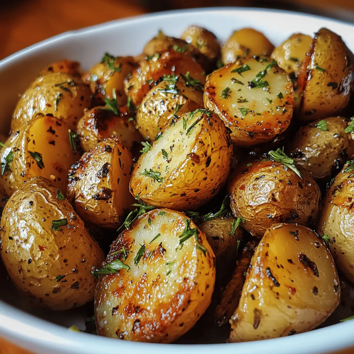 Easy Herb Roasted Baby Potatoes with Delicious, Golden Crisp